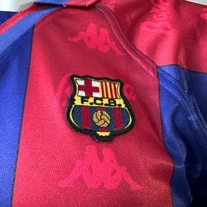 Kappa | Shirts | Luis Figo Fc Barcelona New Mens Retro Vintage Soccer ...